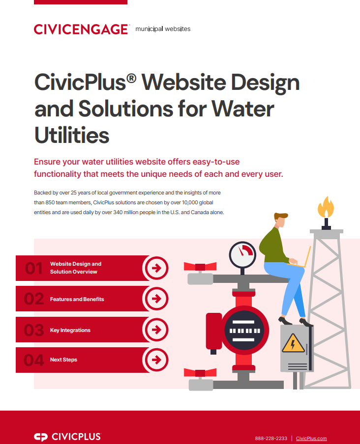 CivicPlus® Website Design and Solutions for Water Utilities