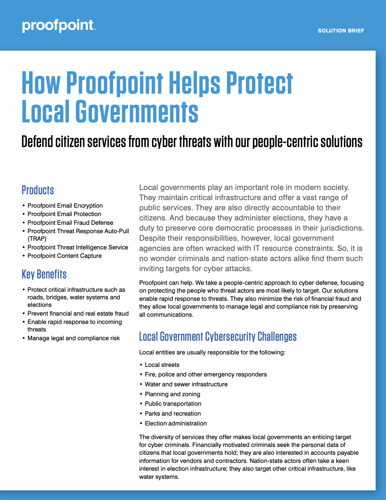 How Proofpoint Helps Protect Local Governments