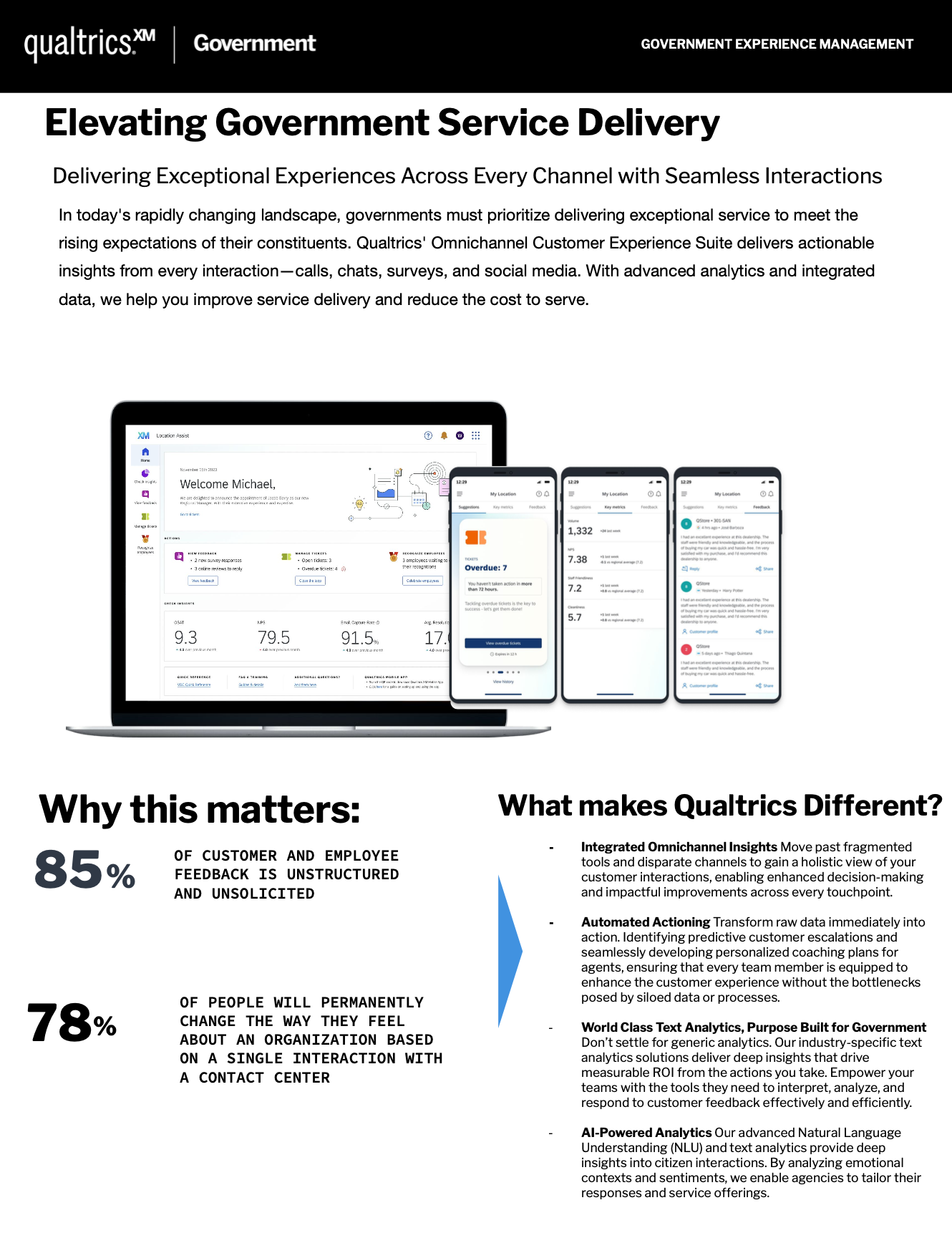 Elevate government service delivery