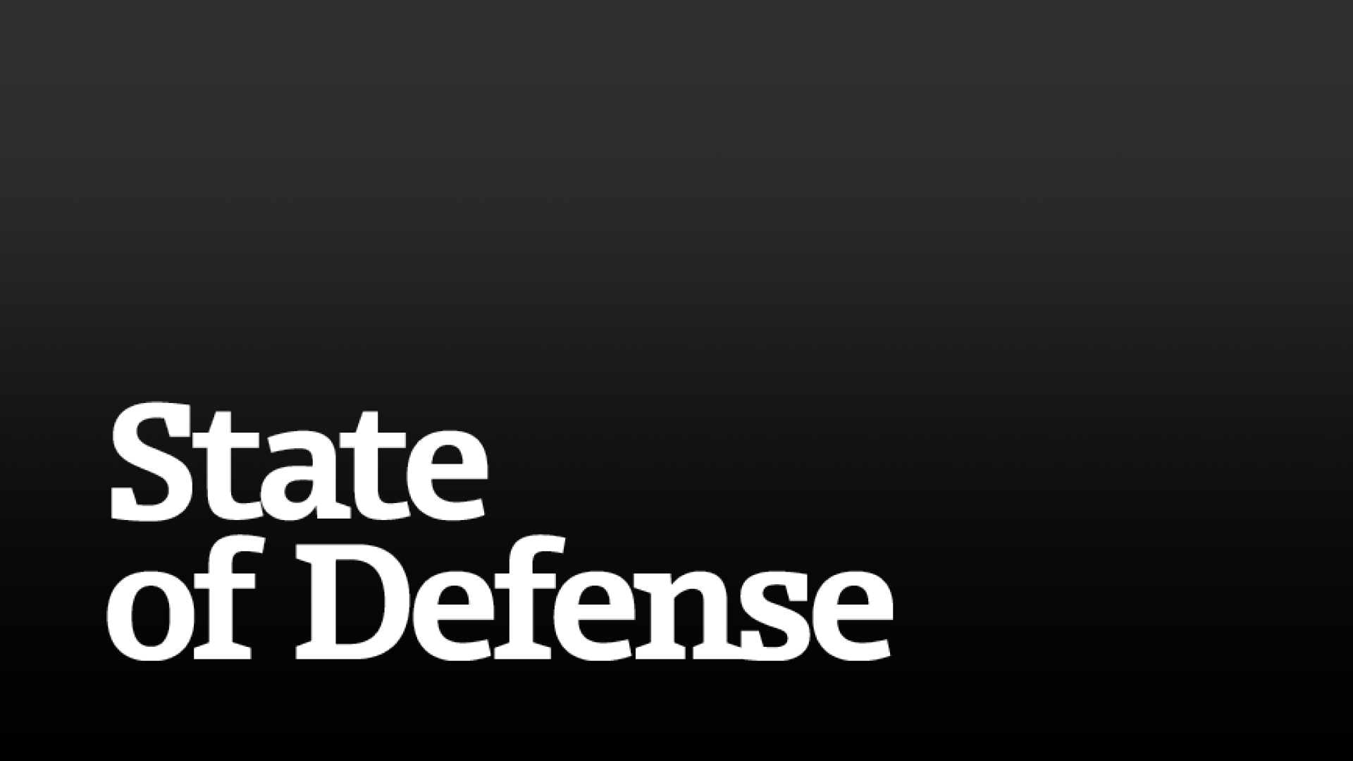 The State of Defense 2017