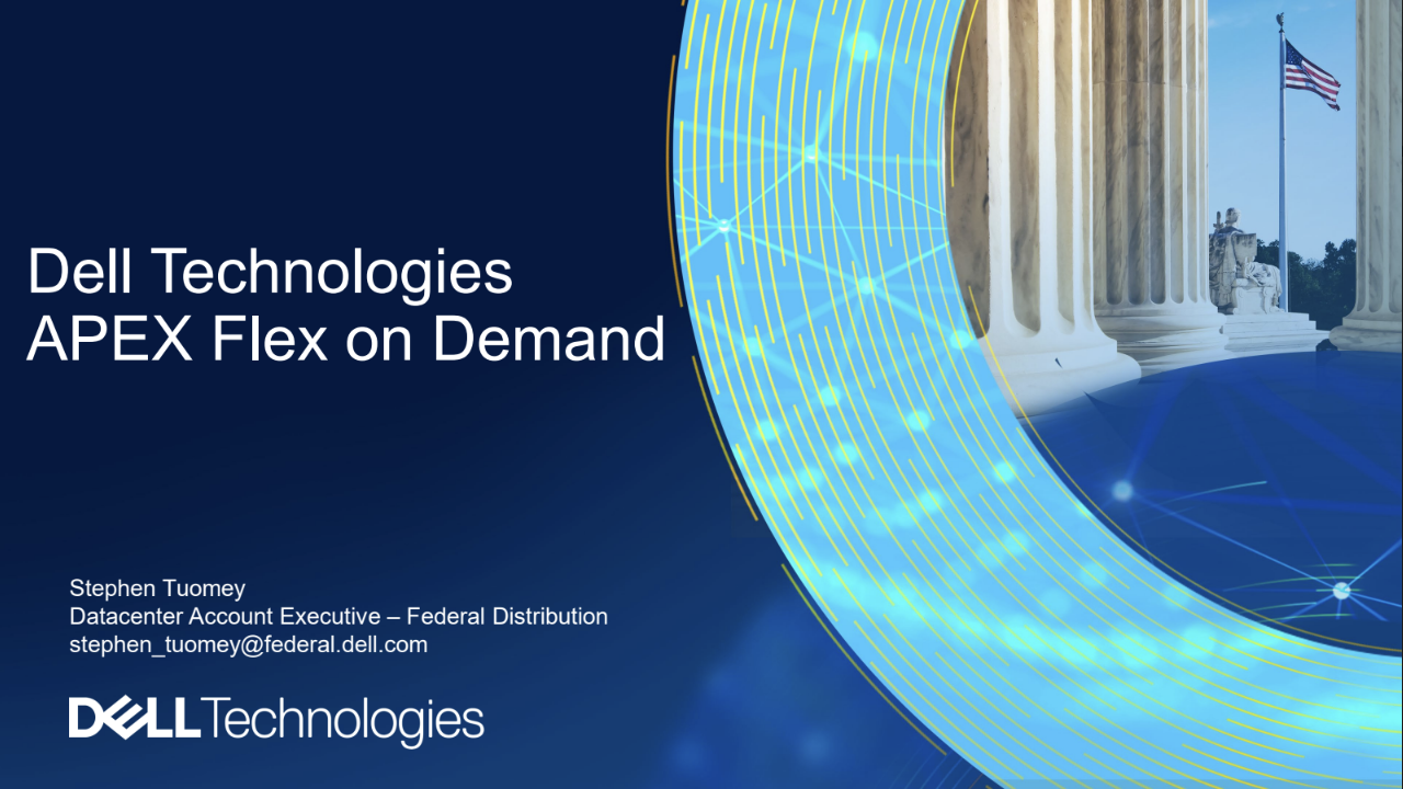 Dell Technologies APEX Flex on Demand - Deep Dive
