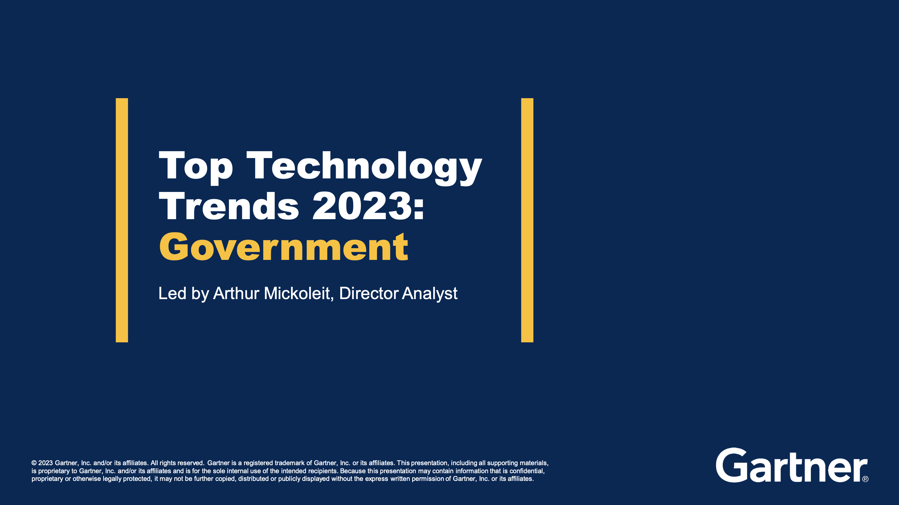 Top Technology Trends for Government in 2023