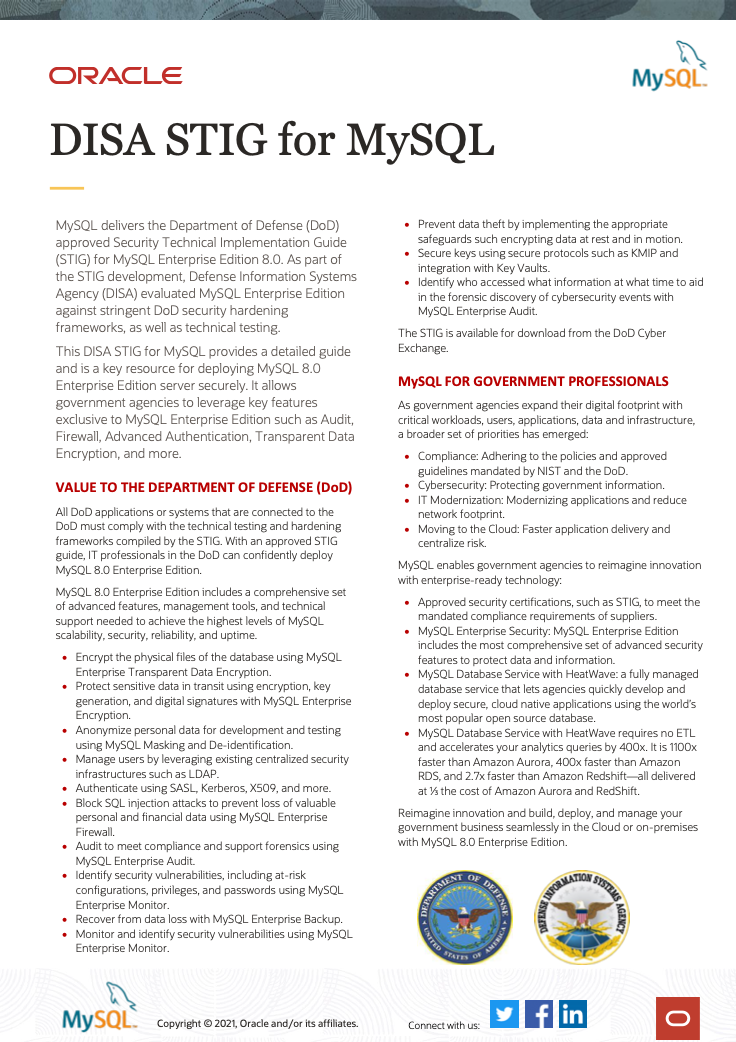 MySQL Database Service